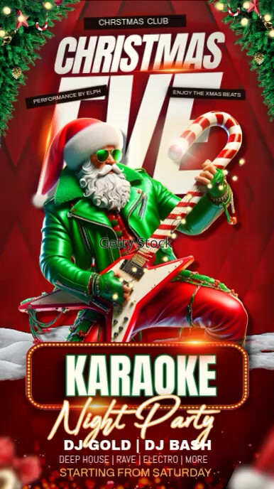 Red Christmas Eve Instagram Story Template | PosterMyWall