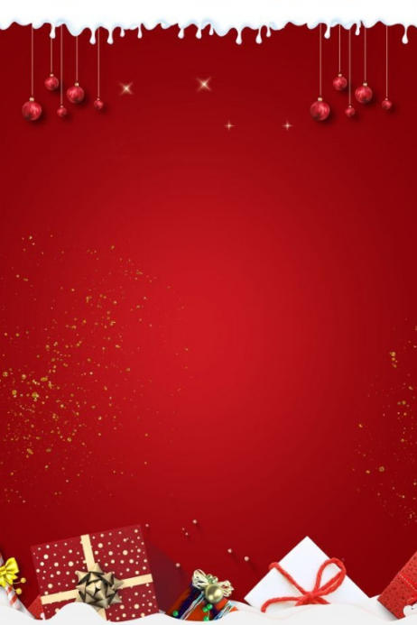 Red Christmas Ornamental border frame Template | PosterMyWall