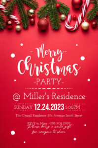 Christmas Party Layout Template | PosterMyWall