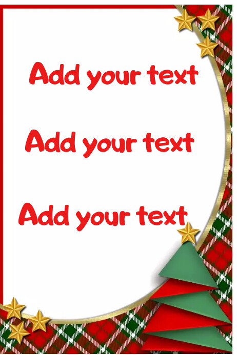 Red christmas sticker pattern background Template | PosterMyWall