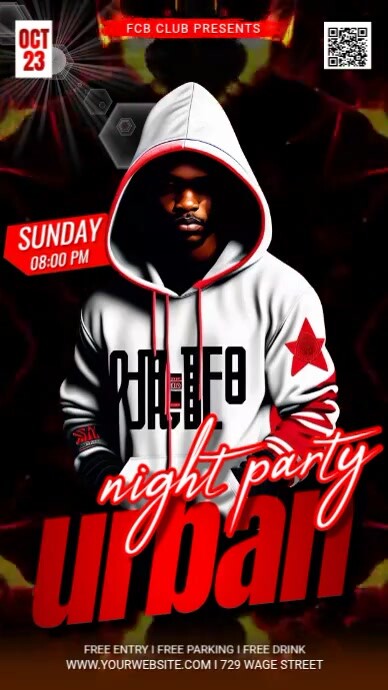 Red Club Party Template | PosterMyWall