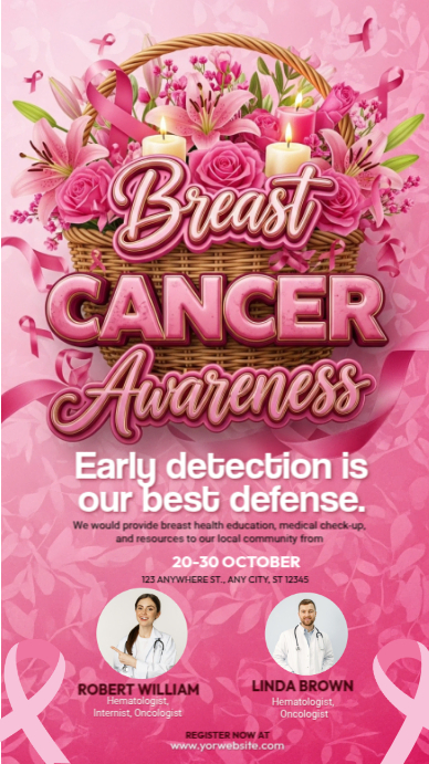 Copy of Red Collage Breast Cancer Awareness Instagram Story | PosterMyWall