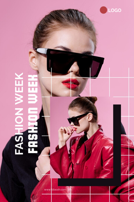 Red Collage Fashion Week Poster Template | PosterMyWall