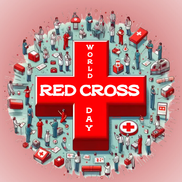 Red Cross Day Template | PosterMyWall