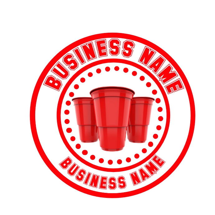 Copy of red cups party logo , red cups logo ,celebra | PosterMyWall
