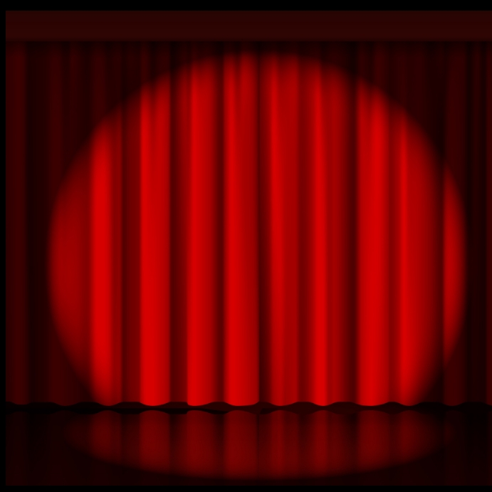 Copy of Red curtain background design flyer | PosterMyWall