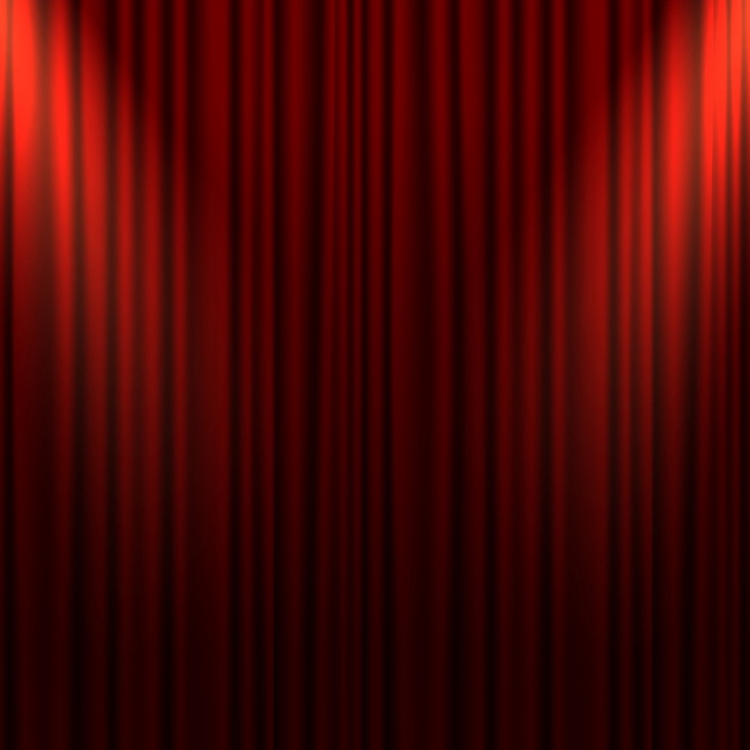 Copy of Red curtain background design flyer | PosterMyWall