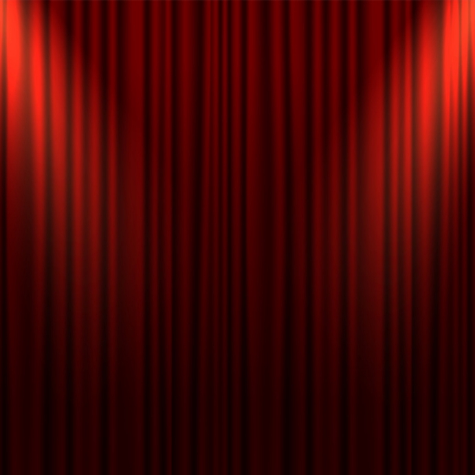 Plantilla de Red curtain background design flyer | PosterMyWall