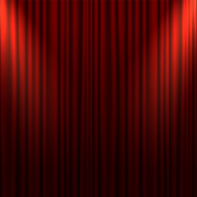 Copy of Red curtain background design flyer | PosterMyWall