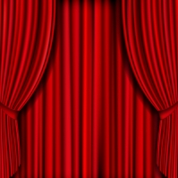 Plantilla de Red curtain poster design template | PosterMyWall
