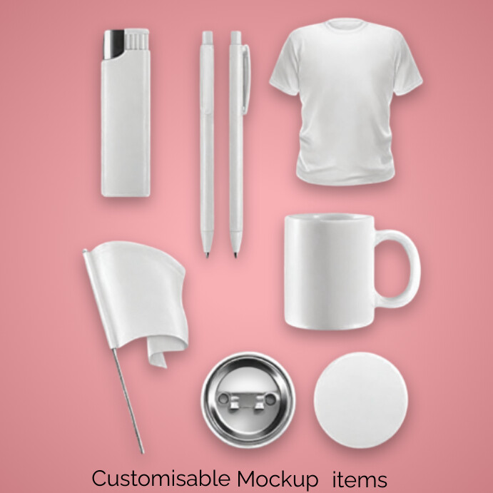 Red Customisable Items Instagram Post Template | PosterMyWall