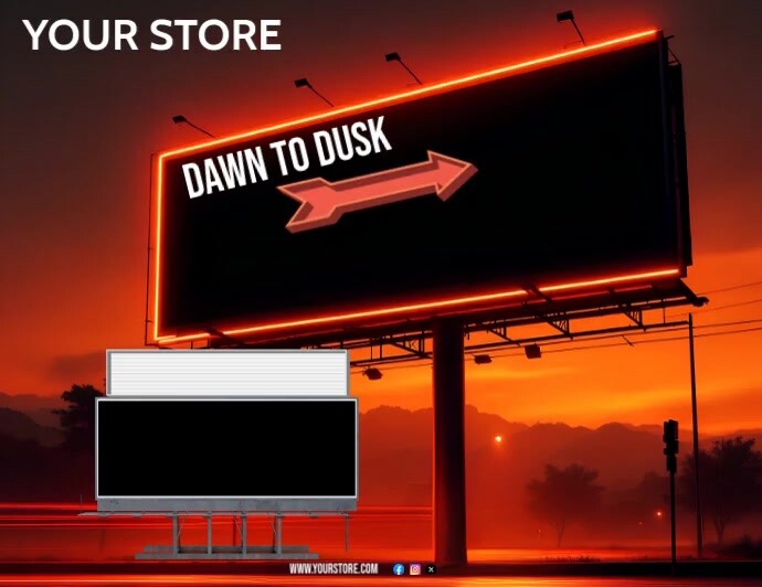 Copy of Red Dawn To Dusk Sale Video Ad Flyer (us Letter) | PosterMyWall