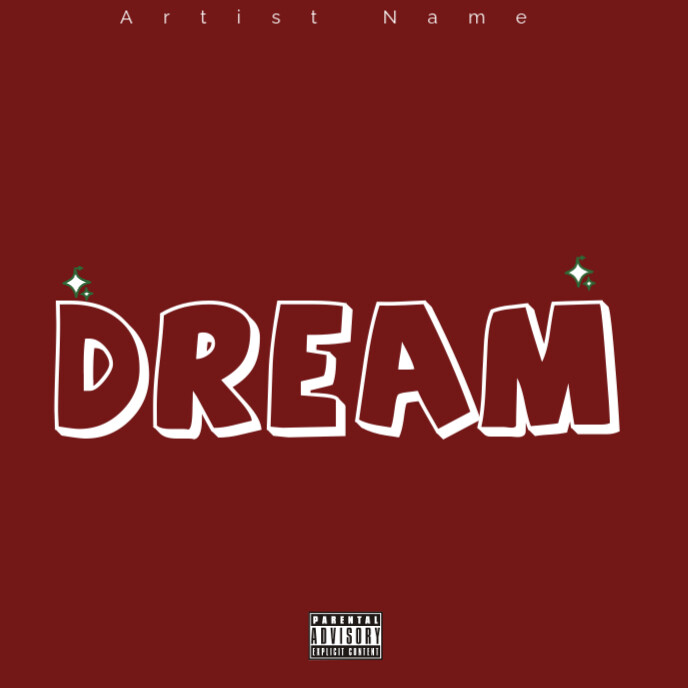 Modèle Red Dream Album Cover | PosterMyWall