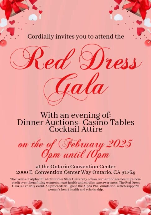 Red Dress Gala Template | PosterMyWall