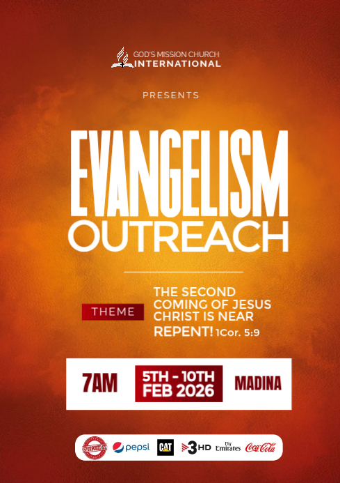 Plantilla de Red Evangelism Outreach Event A4 | PosterMyWall