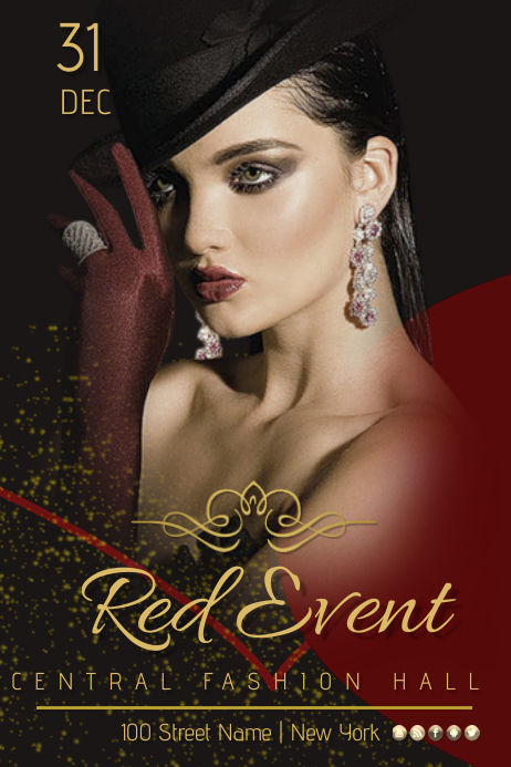 Red Event Template | PosterMyWall