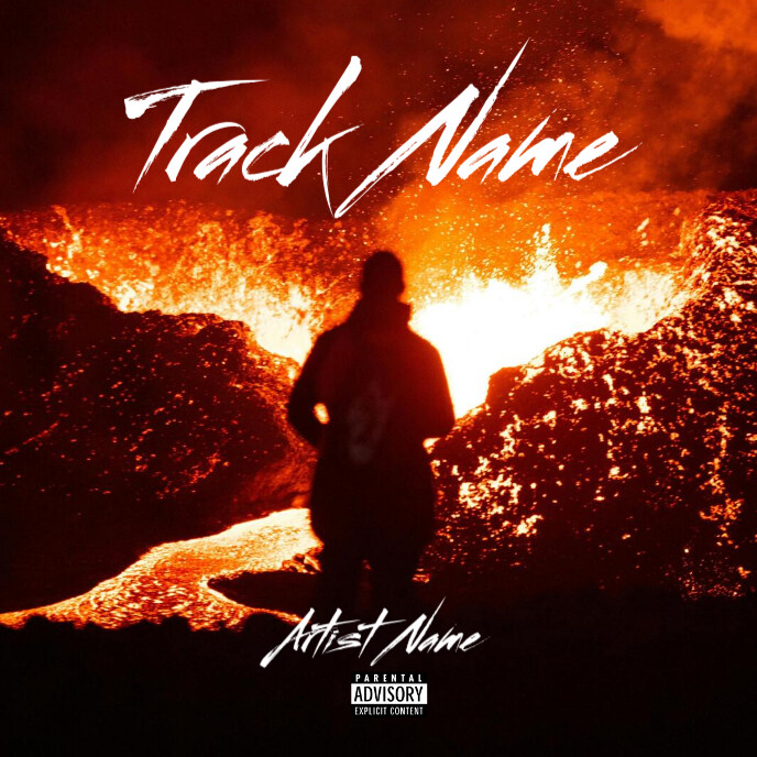 Red Fire Mixtape Cover Album Cover Template | PosterMyWall