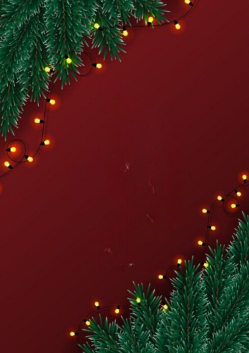 Red Floral Christmas Template A4 | PosterMyWall
