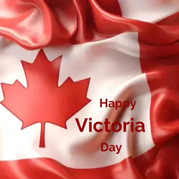 Red Floral Happy Victoria Day Instagram Post Template | PosterMyWall