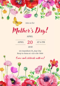 56+ Free Templates for 'Mother's day floral invitation' | PosterMyWall