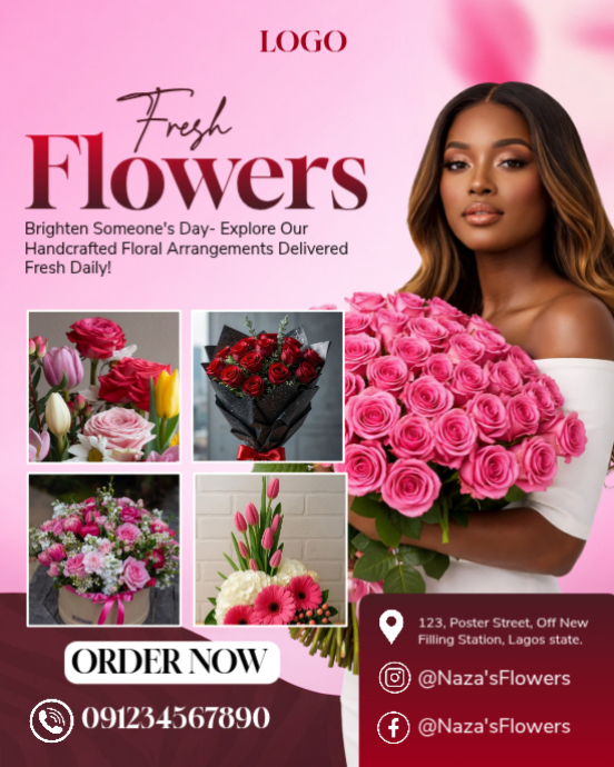 Plantilla de Floral Arrangements | PosterMyWall