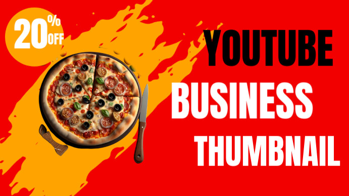 Red Food Youtube Thumbnail Template | PosterMyWall