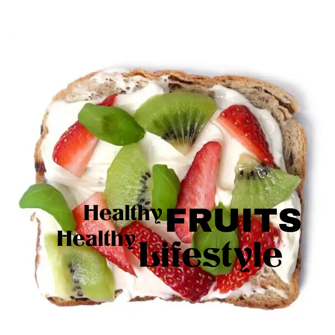 Red Fresh Fruits Vegetables And Delicious Bre Template | PosterMyWall