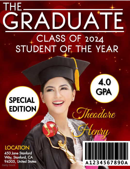 Copy of Red Futuristic Graduate Flyer (us Letter) | PosterMyWall