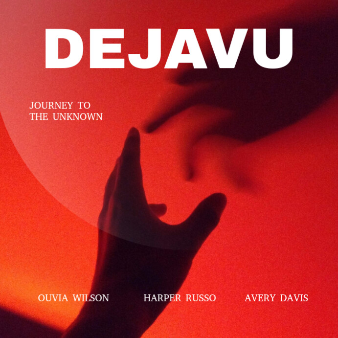 Red Futuristic Movie Album Covers Instagram Post Template | PosterMyWall