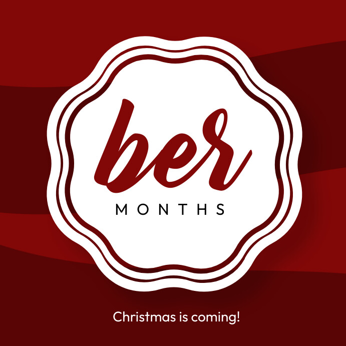 Copy of Red Geometric Ber Months Instagram Post | PosterMyWall