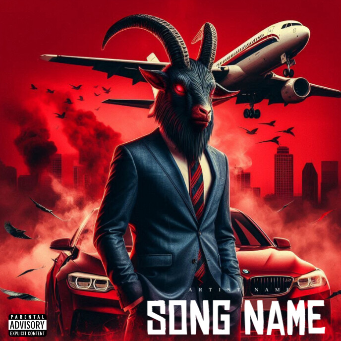 Plantilla de Red Goat Mixtape Cover Album Cover | PosterMyWall