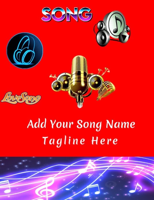 Red Gold-colored Microphone Illustration, Musical Instrument Microphone ...