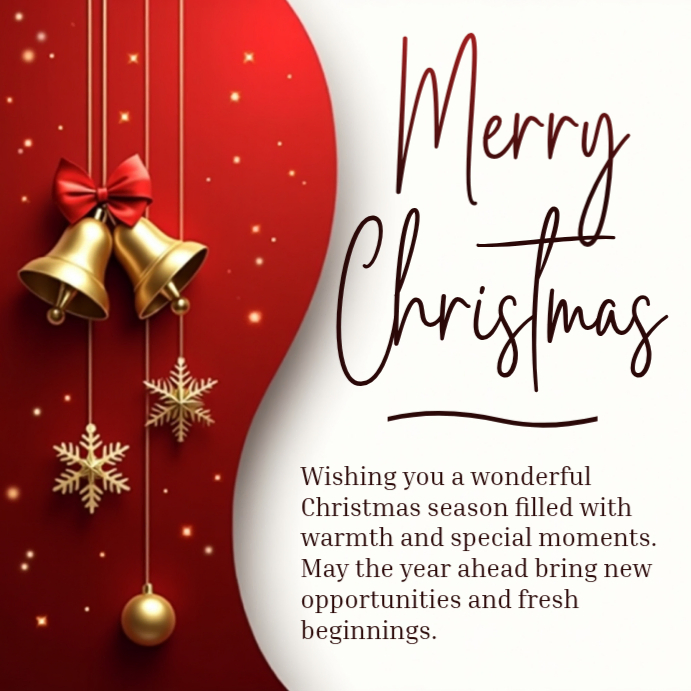 red gold golden christmas decorations baubles background message quote ...