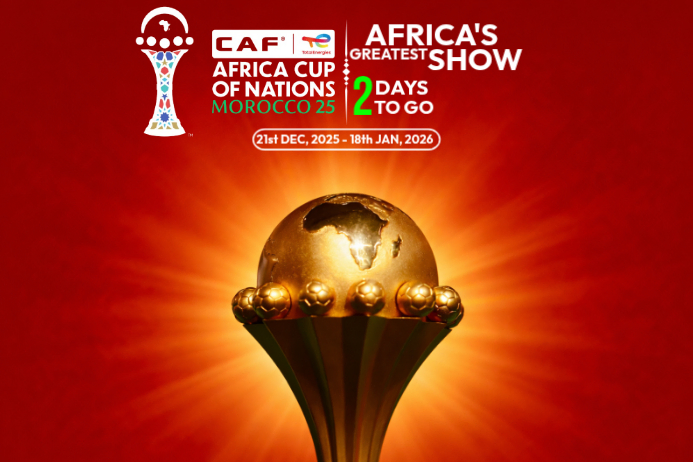 Red Gradient Afcon 2025 Countdown Banner 4' × 6' Template | PosterMyWall