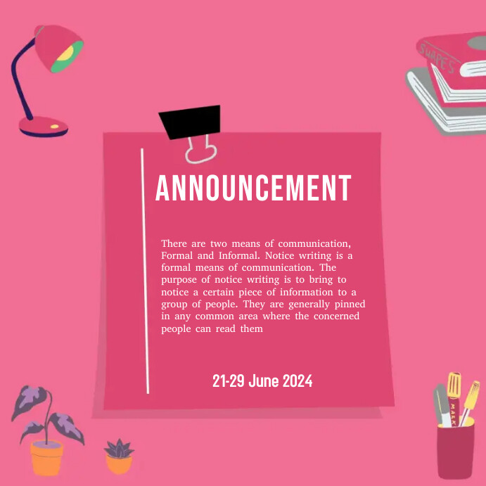 Plantilla de Red Gradient Announcements Instagram Post | PosterMyWall