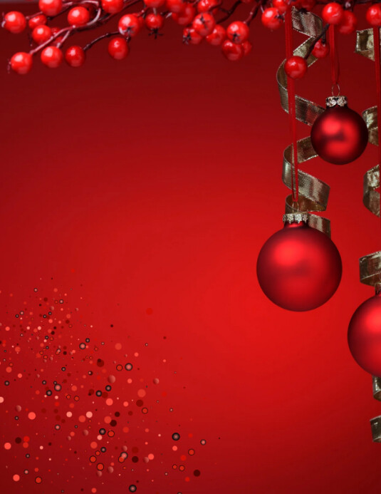 Copy of Red Gradient Christmas Template Background Flyer (us Letter ...