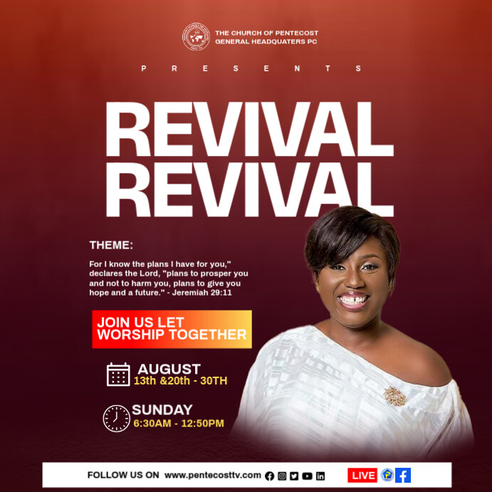 Copy of Red Gradient Church Flyer Instagram Post | PosterMyWall