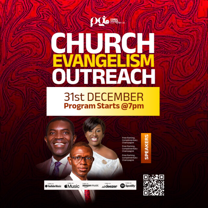 Copy of Red Gradient Church Outreach Flyer Instagram Post | PosterMyWall
