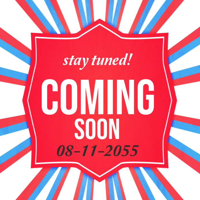 Red Gradient Coming Soon Celebration Template | PosterMyWall