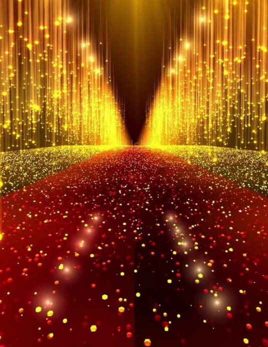 Copy of Red Gradient Golden Red Carpet Glamour Flyer (us Letter) | PosterMyWall