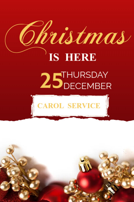 Red Gradient Red Gradient Christmas Poster Poster Template | PosterMyWall