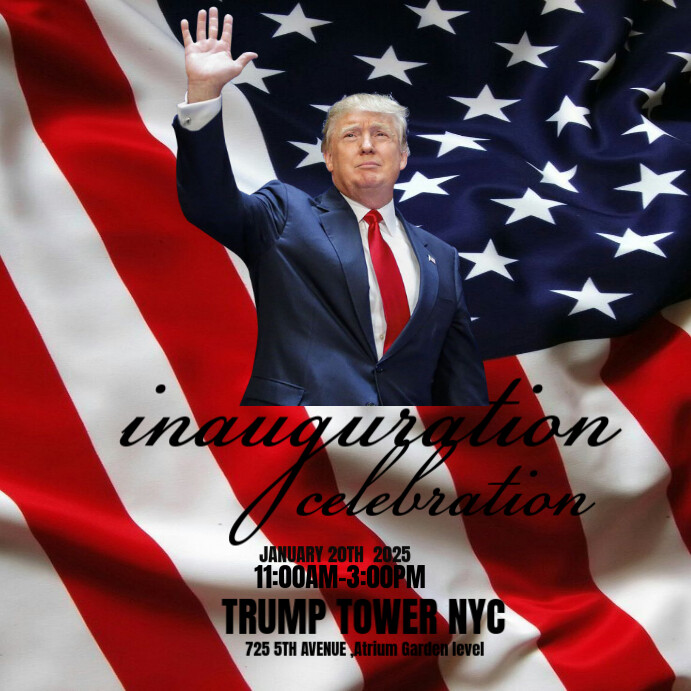 Red Gradient Usa President Inauguration Instagram Post Template ...