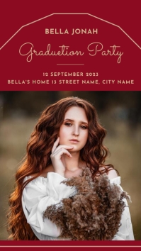 Graduation Party Invitation Instagram Story Template | PosterMyWall