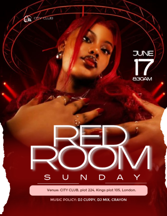 Red Club Event Flyers Template | PosterMyWall