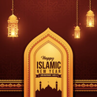 Happy Islamic New Year Instagram Post 2024 Template | PosterMyWall