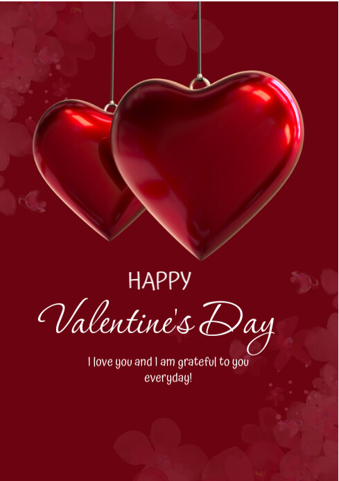 Copy of Red Hearts Valentine's Day Card | PosterMyWall
