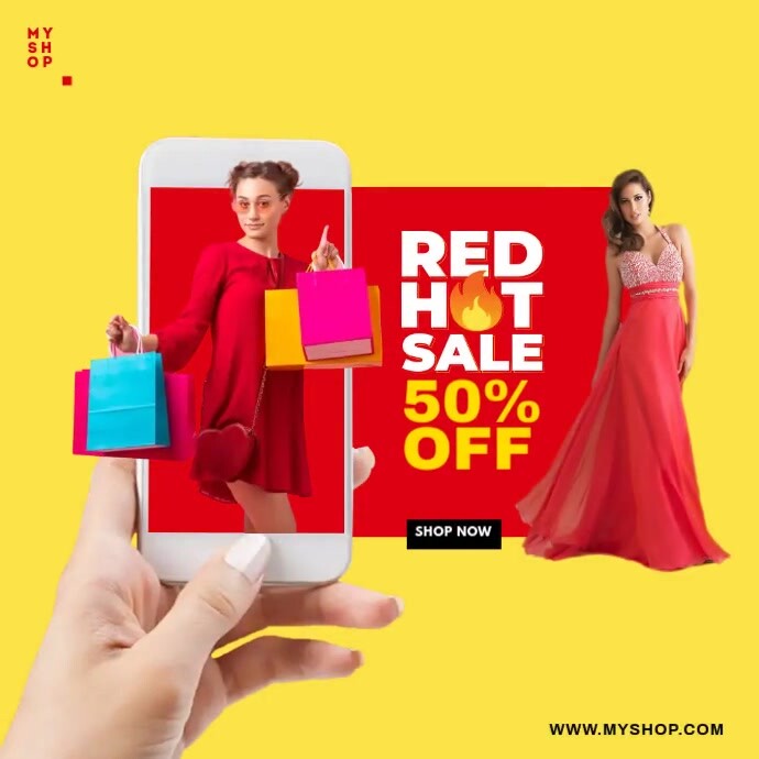 Copy of Red Hot Sale Ad | PosterMyWall