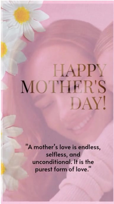 Red Illustrative Mothers Day Instagram Story Template | PosterMyWall