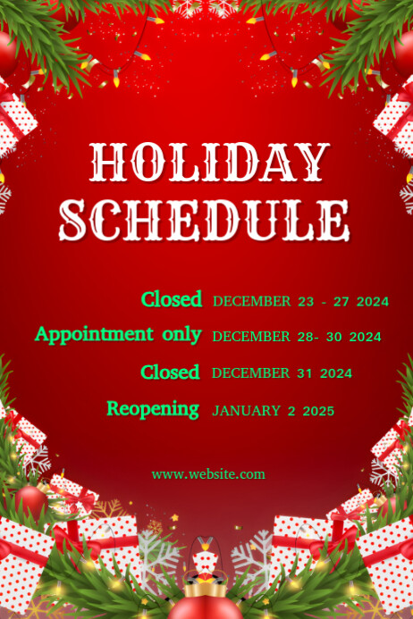 Copy of Red Illustrative Red And Green Background Maximalist Holiday ...