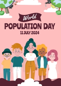 World Population Day A4 Template | PosterMyWall